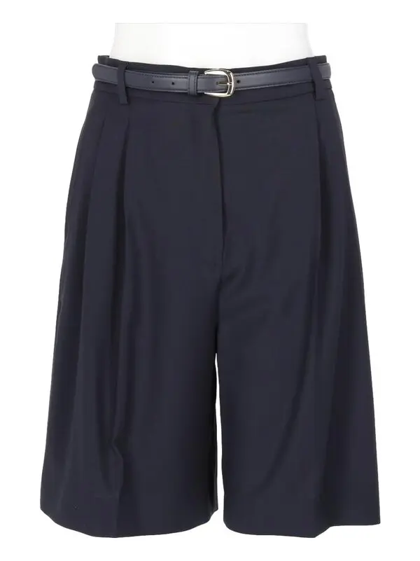 Max Mara Bermuda Wool Shorts - Blue