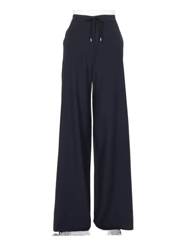 Max Mara Leggera Virgin Wool Trousers - Blue