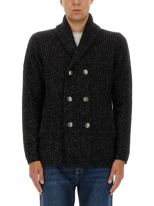 Brunello Cucinelli Double-breasted Cashmere-wool Cardigan - Blue