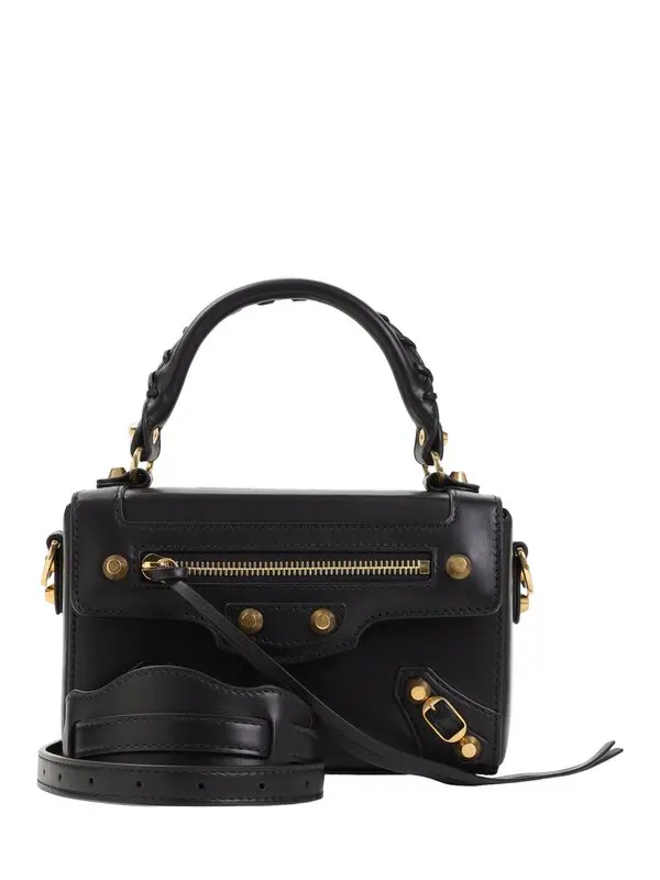 Balenciaga Le City Sleek Box Mini Shoulder Bag 18.5cm - Black