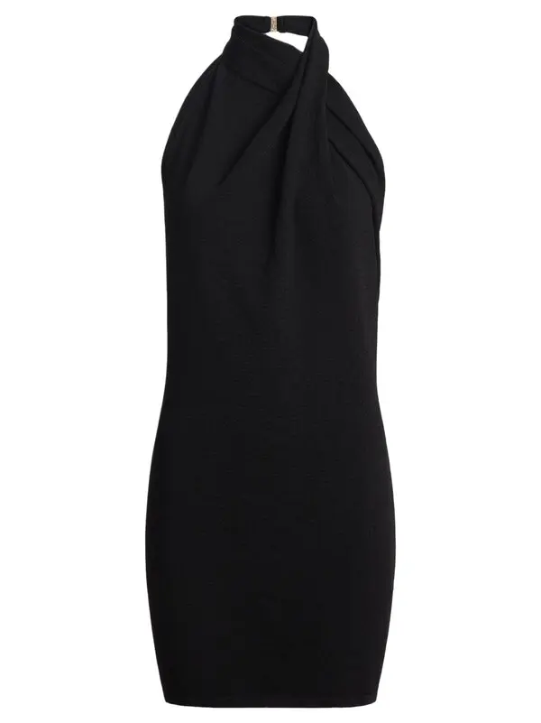 Balmain Flowing Jersey Open-back Dress - Black