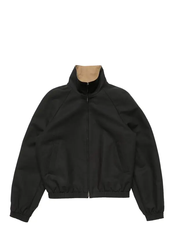 Acne Studios Embroidered-logo Zip-up Jacket - Black