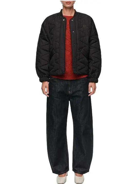 Bimba Y Lola Padded Bomber Jacket - Black