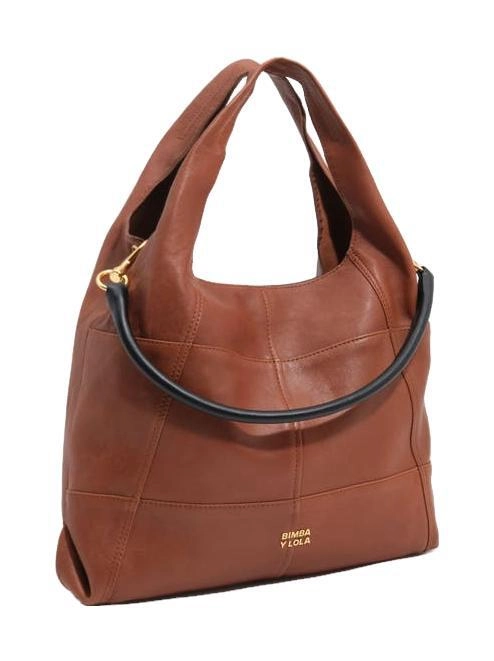 Bimba Y Lola Medium Patchwork Leather Bag - Brown