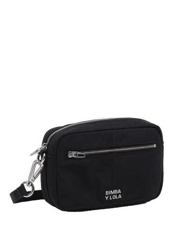 Bimba Y Lola Small Nylon Crossbody Bag - Black