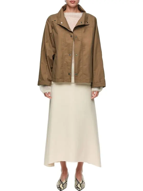 Bimba Y Lola Short Batwing Trench Jacket - Light Brown