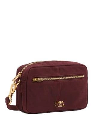 Bimba Y Lola Small Coated Crossbody Bag - Wine