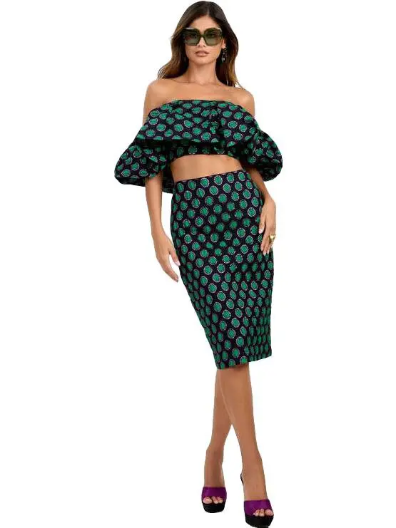 Trina Turk Soniah Skirt - Gemstone