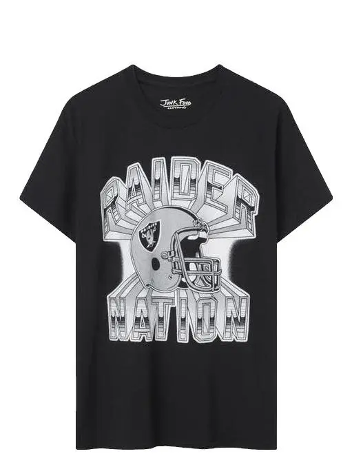Junk Food Las Vegas Raiders Cotton Graphic T-shirt - Black