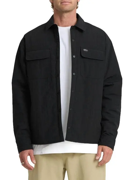 Quiksilver Atlas Cold Snap Shacket - Anthracite