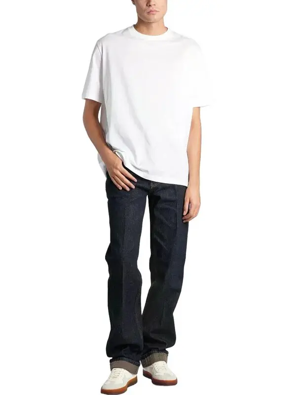 Emporio Armani Logo-plaque Straight-leg Jeans - Blue