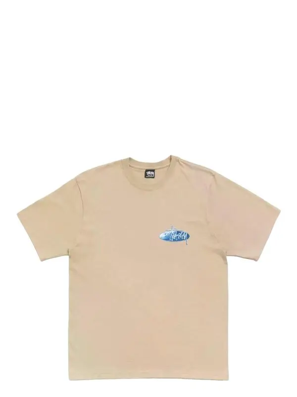 StÜssy Graphic-print Cotton T-shirt - Neutrals