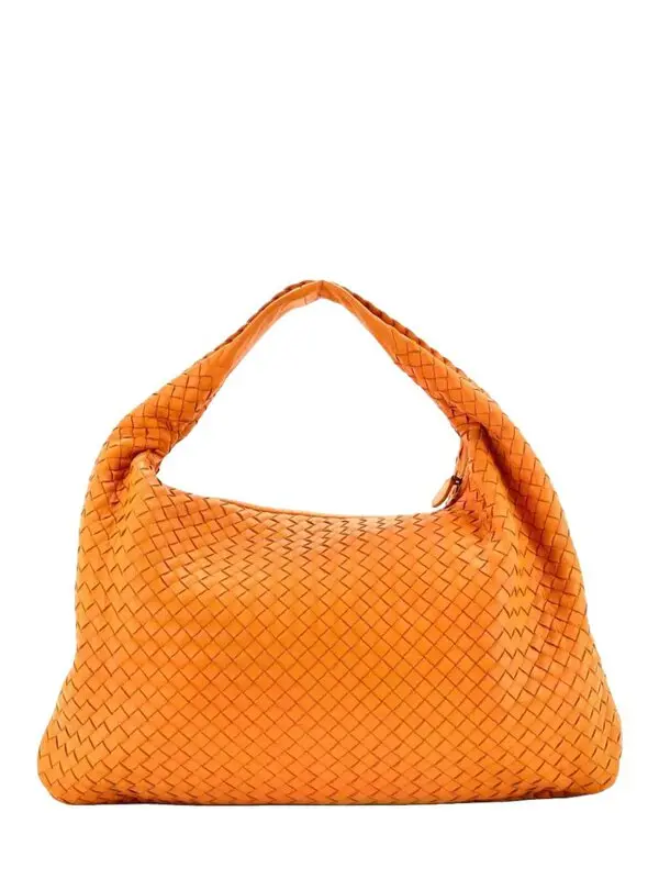 Bottega Veneta Veneta Intrecciato Nappa Large Hobo Bag - Orange