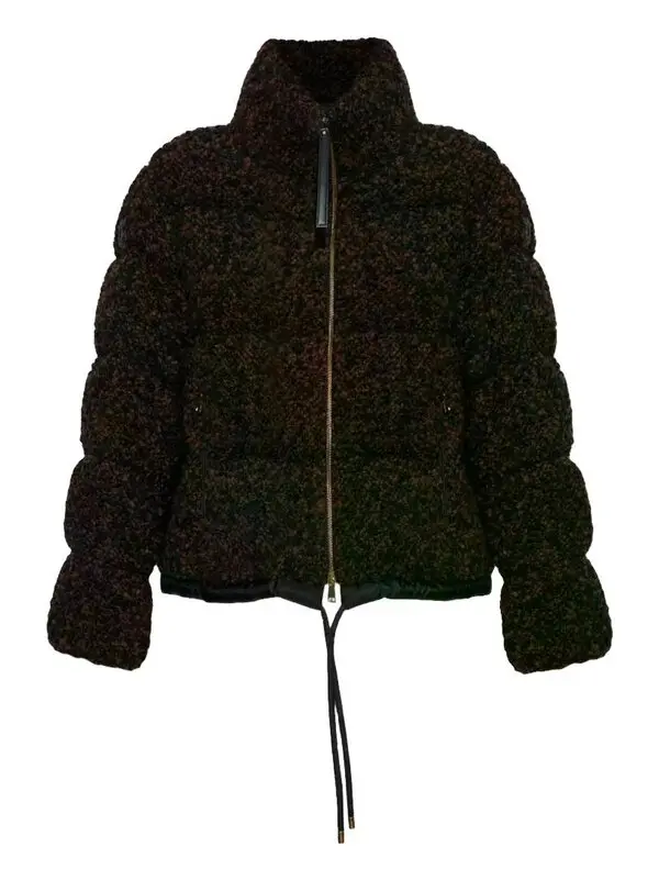 Moncler Boucle Puffer Jacket - Brown