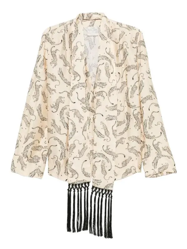 FORTE_FORTE Fringed Shirt - Multicolor
