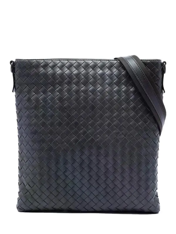 Bottega Veneta 2012-2026 Nappa Intrecciato Vn Crossbody Bag - Grey