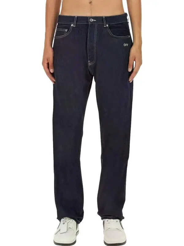 Off-White Skate Contrast-stitch Jeans - Blue