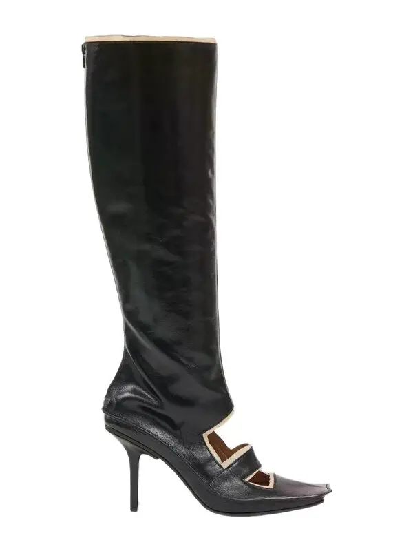 MAISON MARGIELA Level Cut-out Knee Boots - Black