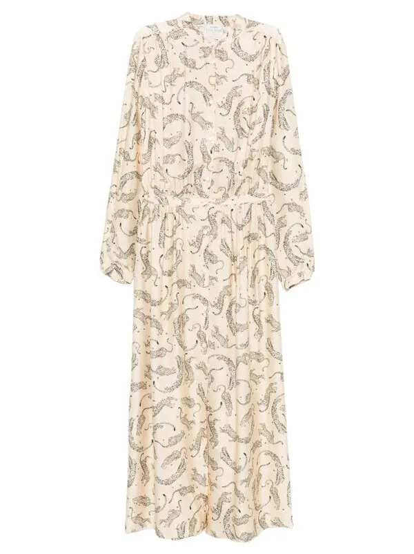 FORTE_FORTE Printed Long Dress - Multicolor