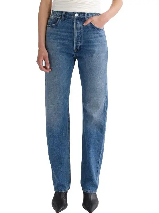 AGOLDE 90s Pinch Waist High Waist Straight Leg Jeans - Circulate
