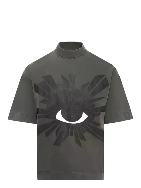 HOUSE OF ERRORS All-seeing Graphic-print T-shirt - Grey