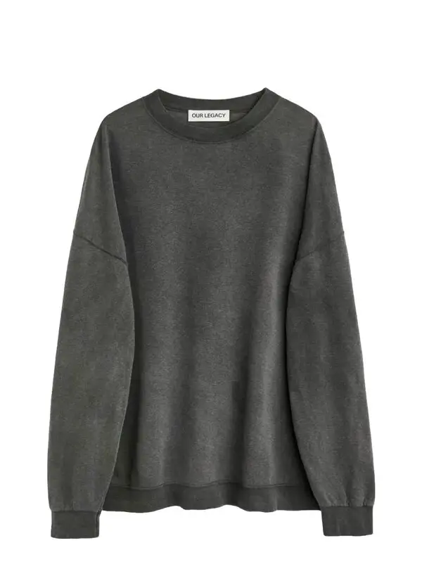 Our Legacy Crew-neck Dropped-shoulder Sweatshirt - Grey