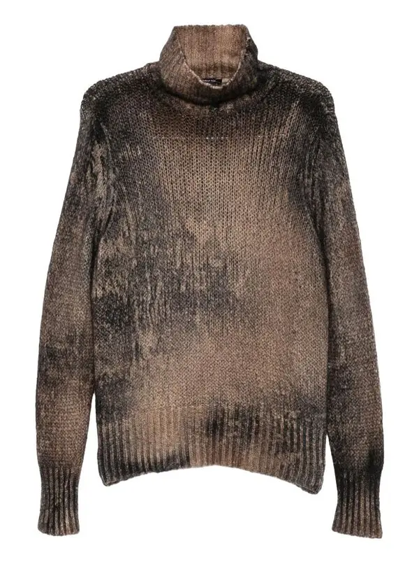 Avant Toi Cahsmere Turtke-neck Jumper - Multicolor