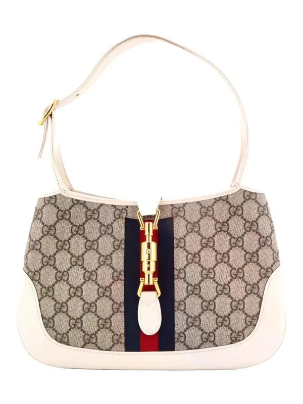 Gucci Jackie 1961 Gg Coated Canvas Small Shoulder Bag - Neutrals