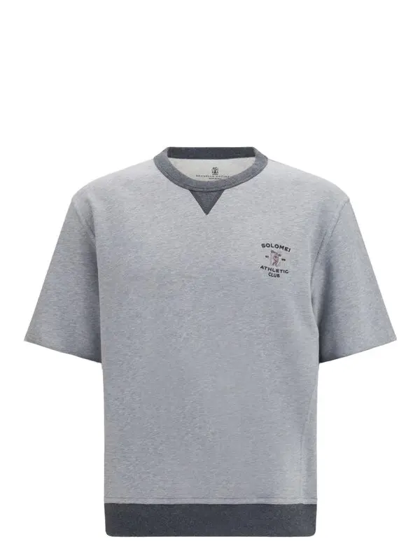 Brunello Cucinelli Cotton Crewneck Sweatshirt - Multicolor