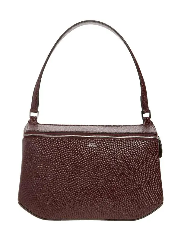 TOTEME Clip Palmellato Patent Leather Shoulder Bag - Cherry