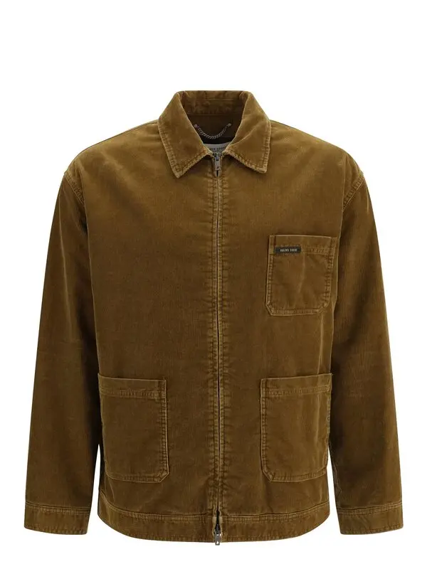 GOLDEN GOOSE Corduroy Workwear Jacket - Brown
