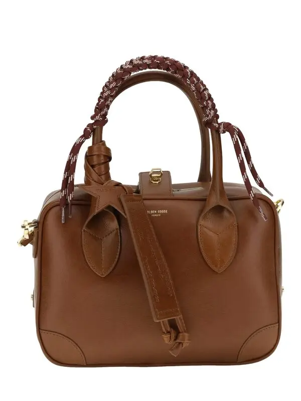 GOLDEN GOOSE Vita Leather Handbag - Brown