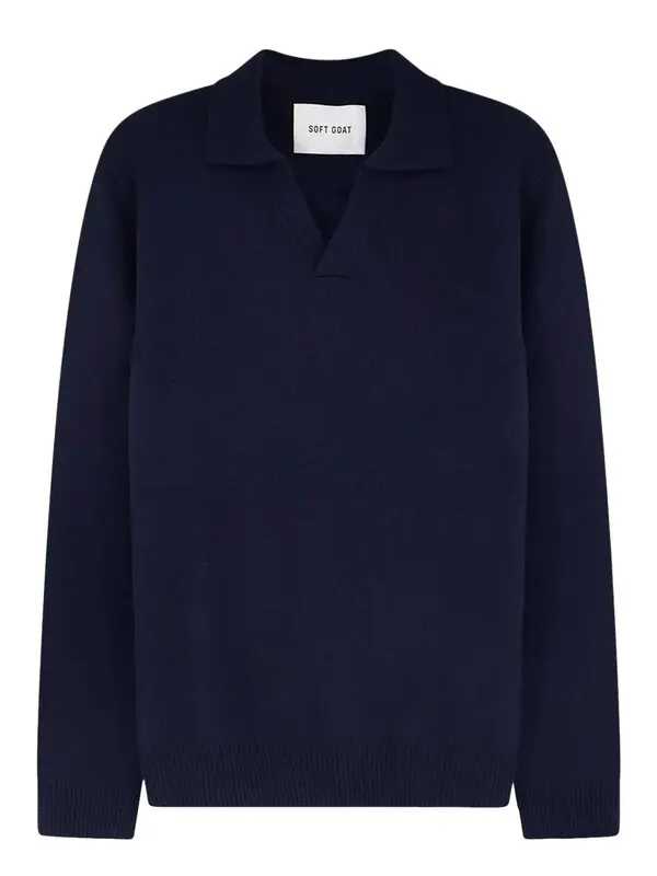Soft Goat Cashmere Sweater - Blue