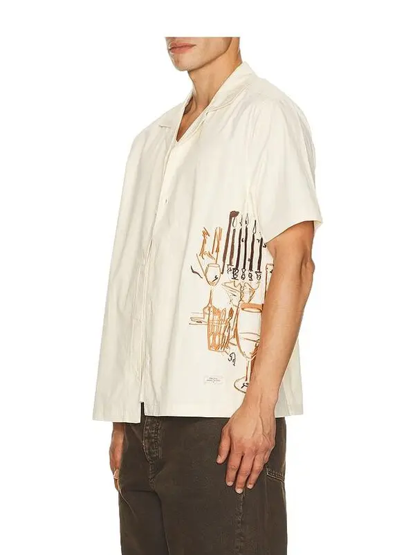 PERCIVAL Walker Boxy Shirt In Cream - Ecru
