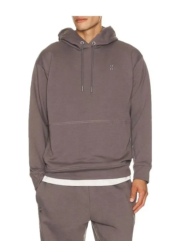 On Club Collective Hoodie In Grey - Ember