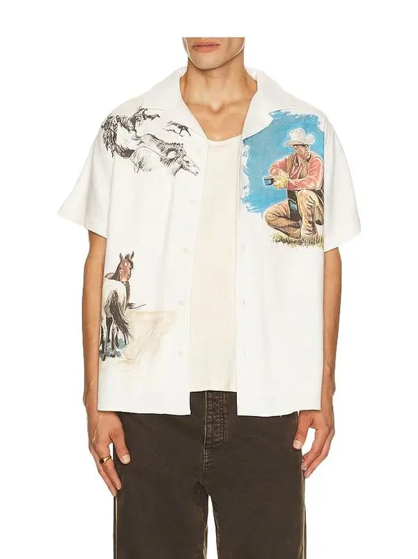 ONE OF THESE DAYS El Capitan Camp Shirt In Cream - Bone