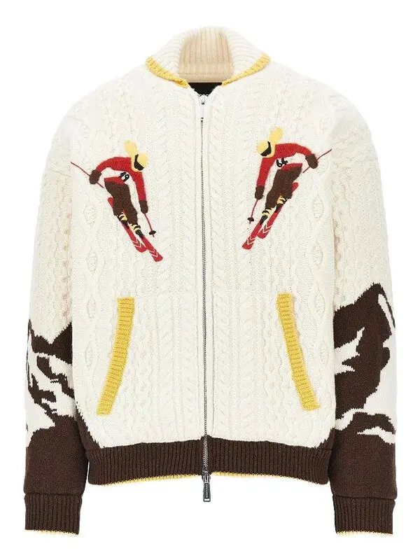 Dsquared2 Giacca In Aglia Ibottita 'snowy Drea' An - White