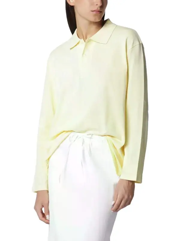 FLORE FLORE Diana Long-sleeve Polo Shirt - Yellow