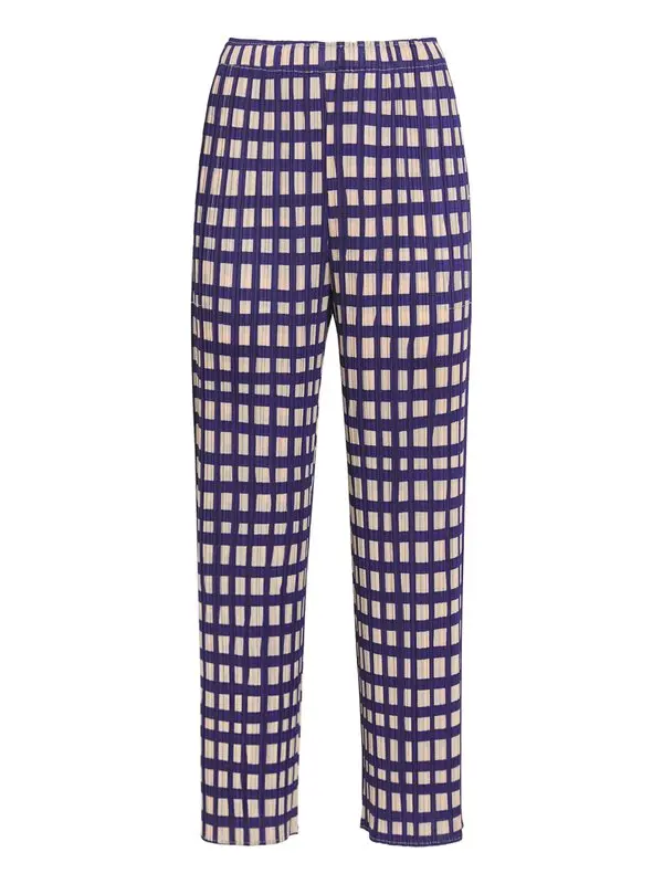 Issey Miyake Basket Trousers - Blue