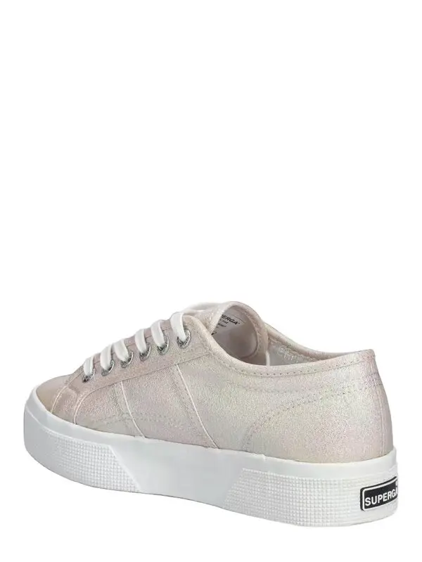 Superga 2740 Platform Lame Lace-up Low-top Sneakers - Neutrals