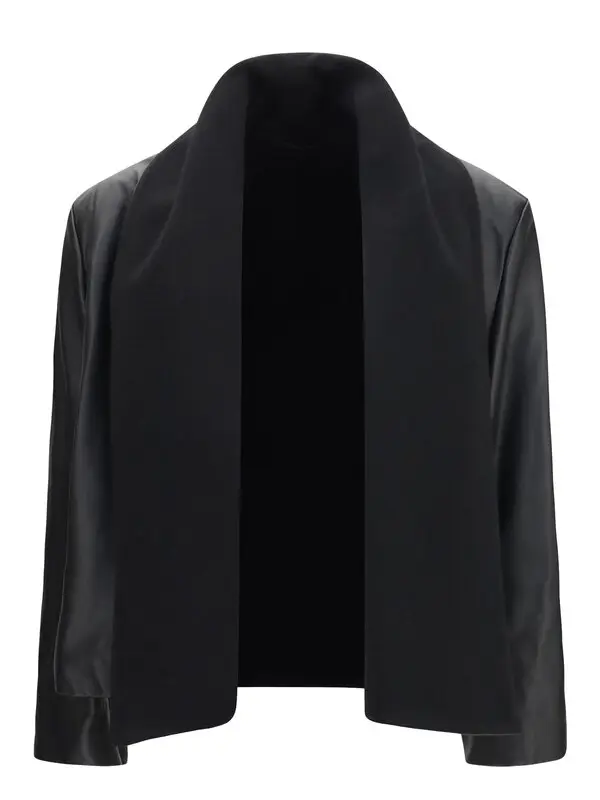 TOTEME Scarf Leather Jacket - Black