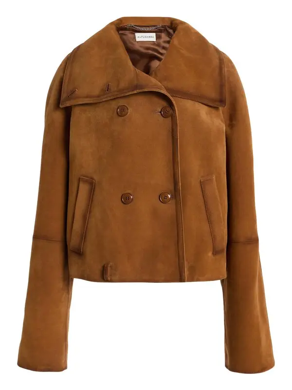 Altuzarra Dreyfuss Leather Jacket - Brown