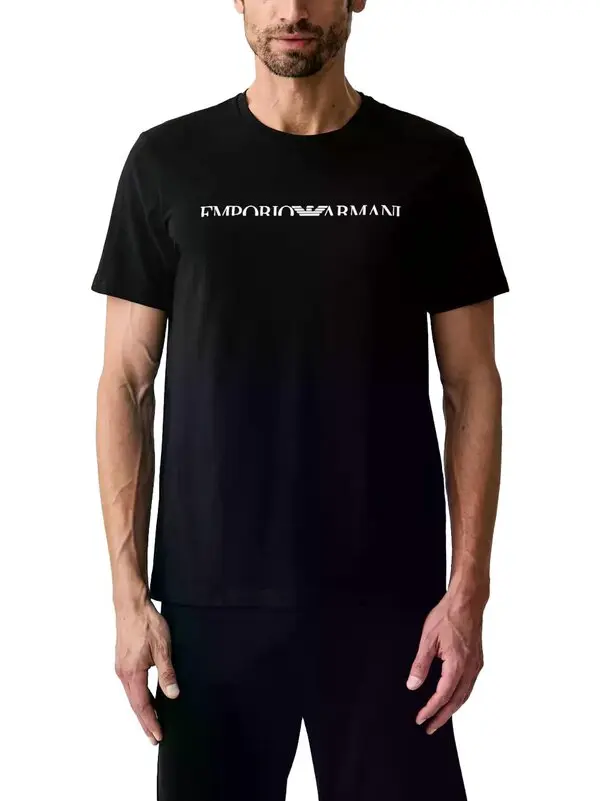 Emporio Armani Logo-print T-shirt - Black