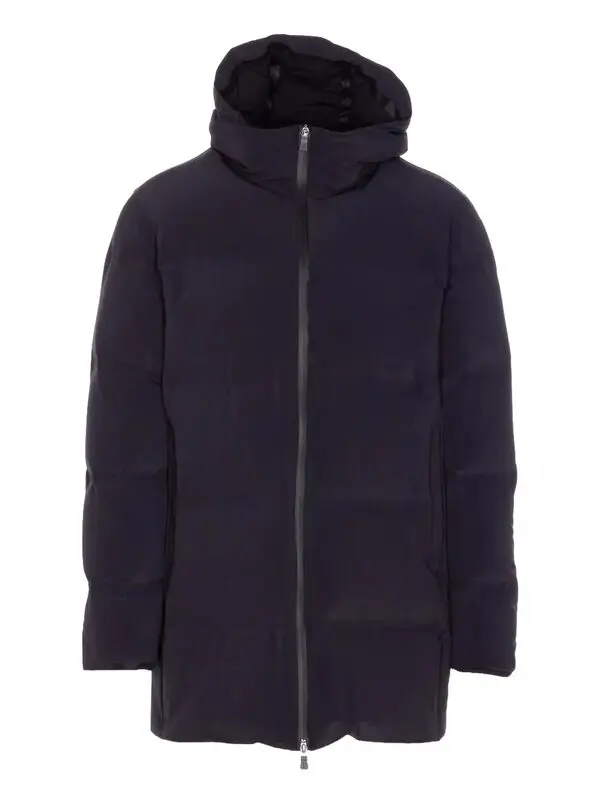 Herno New Impact Medium Weight Down Jacket With Hood - Black