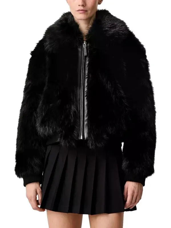 WRSTBHVR Gelija Faux-fur Bomber Jacket - Black