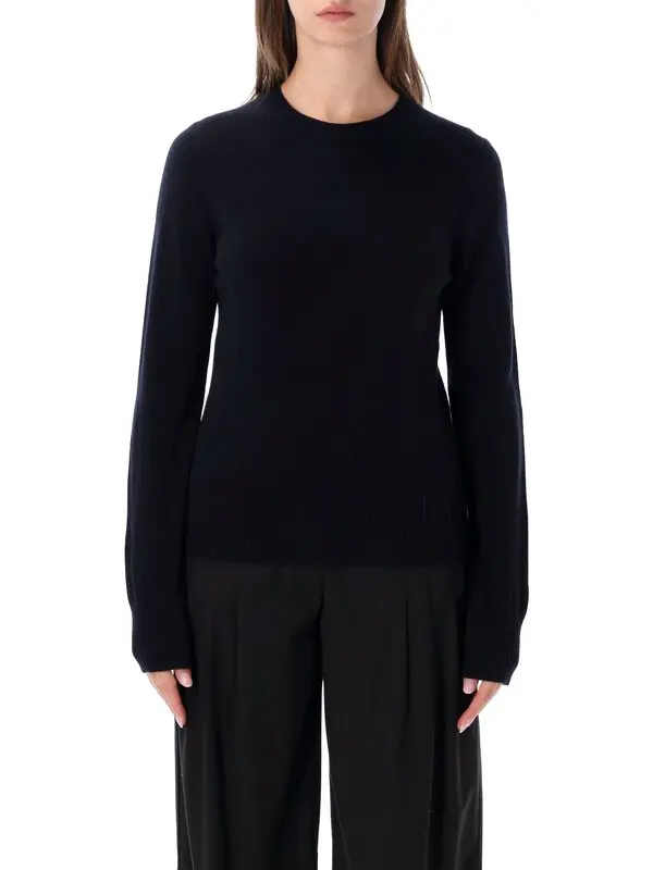 RHEA Cashmere Wool Crewneck Sweater - Blu