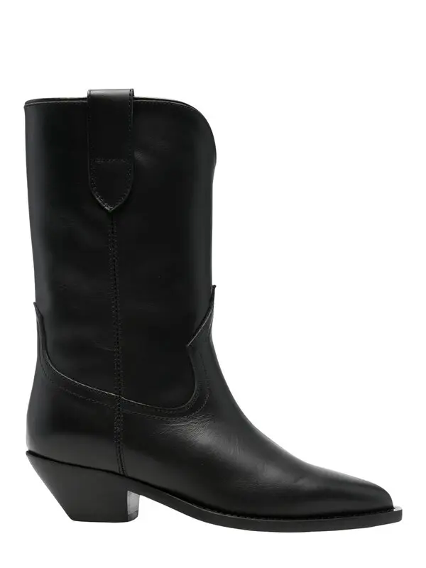 VIA ROMA 15 Leather Boots - Black