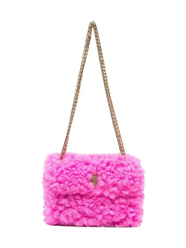 Kurt Geiger Mini Kensington Faux-shearling Shoulder Bag - Pink