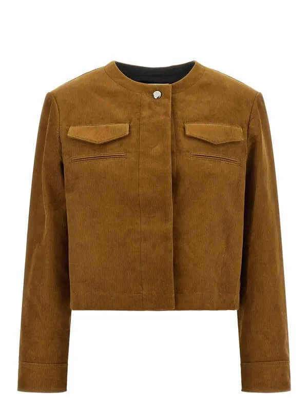 Tory Burch Corduroy Blazer - Brown