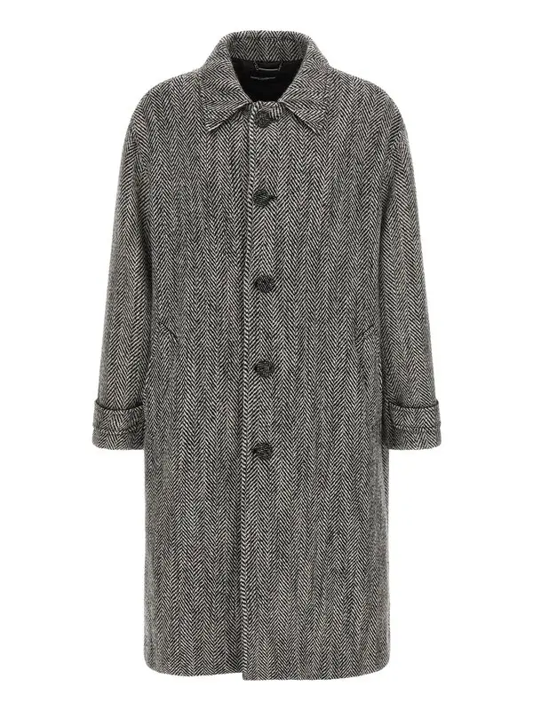 Dolce & Gabbana Chevron' Wool Coat - Multi